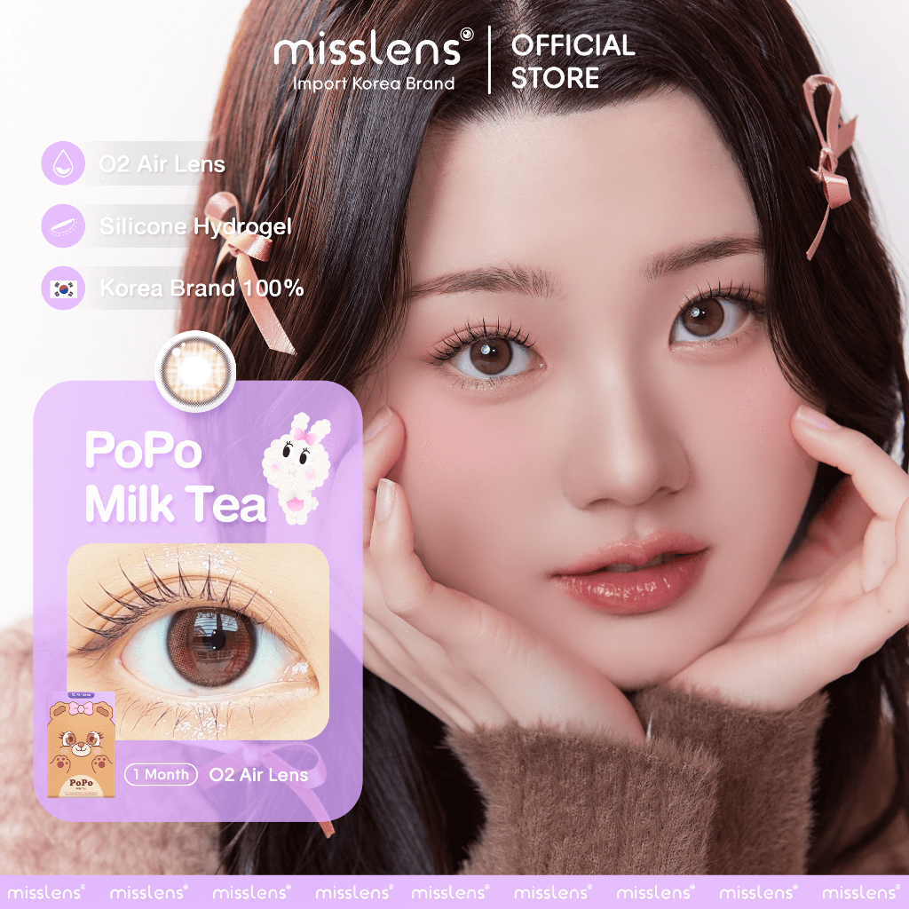 [เติมของแล้ว]คอนแทคเลนส์เกาหลี Sissè Lens สี Popo Milk Tea เลนส์รายเดือน #misslens - misslens ...