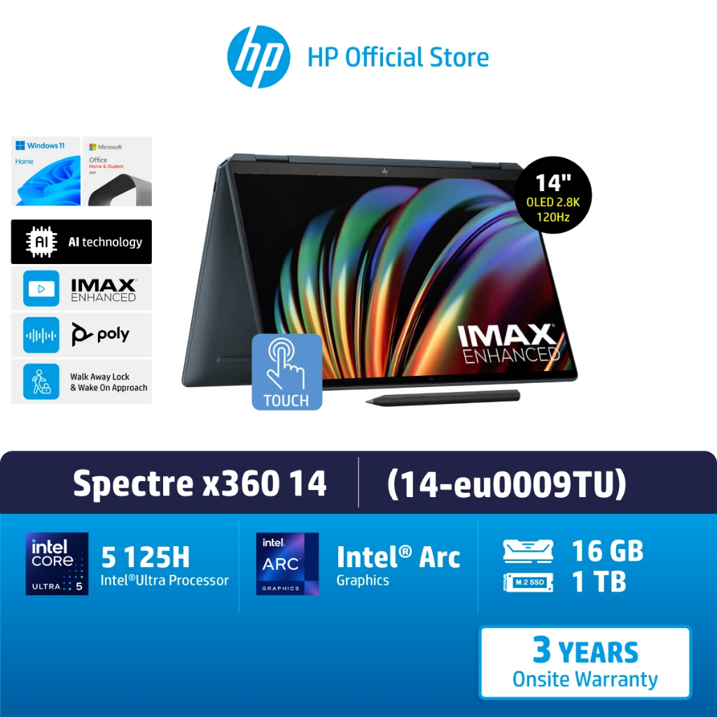 HP Spectre x360 14-eu0009TU Intel Core Ultra 5 125H/ Arc Graphics/ OLED ...