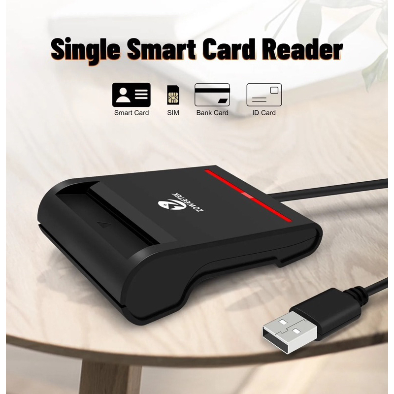 เครื่องอ่านบัตรประชาชน อเนกประสงค์ สเปค ICT Smart card reader ZW-12026 ...