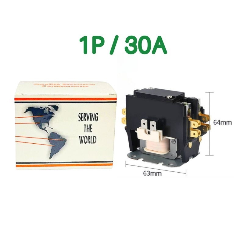 MAGNETIC 1POLE/2-POLE/3-POLE แอร์ 1P/30A - 2P/30A - 3P/40A คอยล์ 220 V - Kell30 - ThaiPick