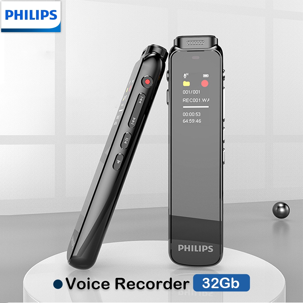 Philips AI Smart Voice Recorder 32Gb เครื่องบันทึกเสียงขนาดเล็ก ลดเสียง ...