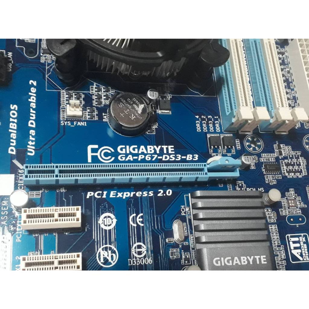 ชุดอินเทล 1155 MB Gigabyte GA-P67-DS3-B3 มีฝาหลัง i5-3570 พร้อมซิงค์พัด ...