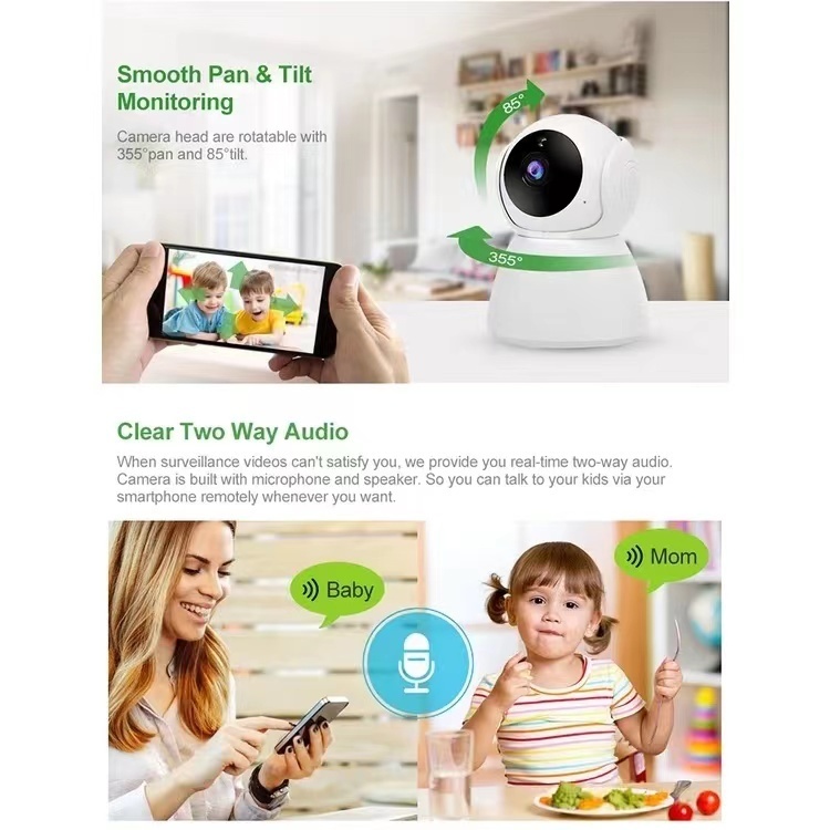 รับประกัน 5 ปี V380 PRO เครือข่าย WiFi อินฟราเรด Night Vision คุณภาพ HD ...