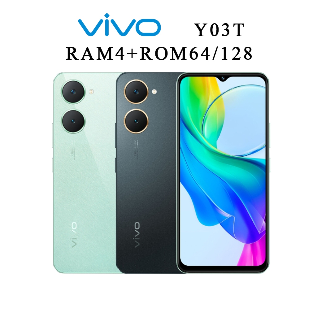 VIVO Y03T (4+64GB)(4+128) | โทรศัพท์มือถือวีโว่ | กล้องหน้า 5MP | แบต ...