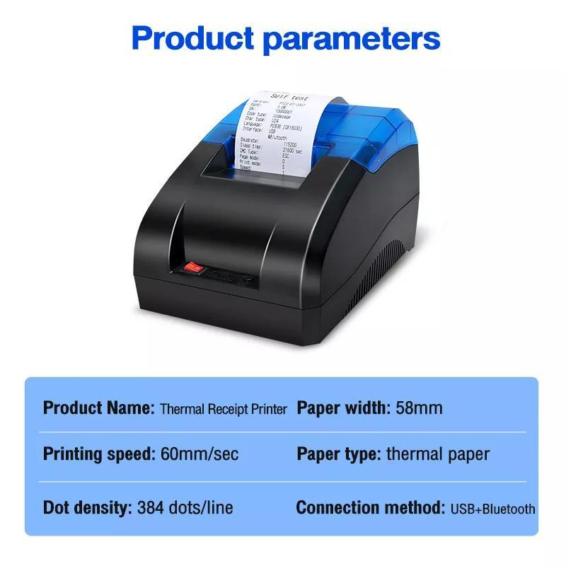 เครื่องพิมพ์ใบเสร็จ เครื่องพิมพ์ใบเสร็จ Bluetooth เครื่องปริ้น ไม่ต้อง ...