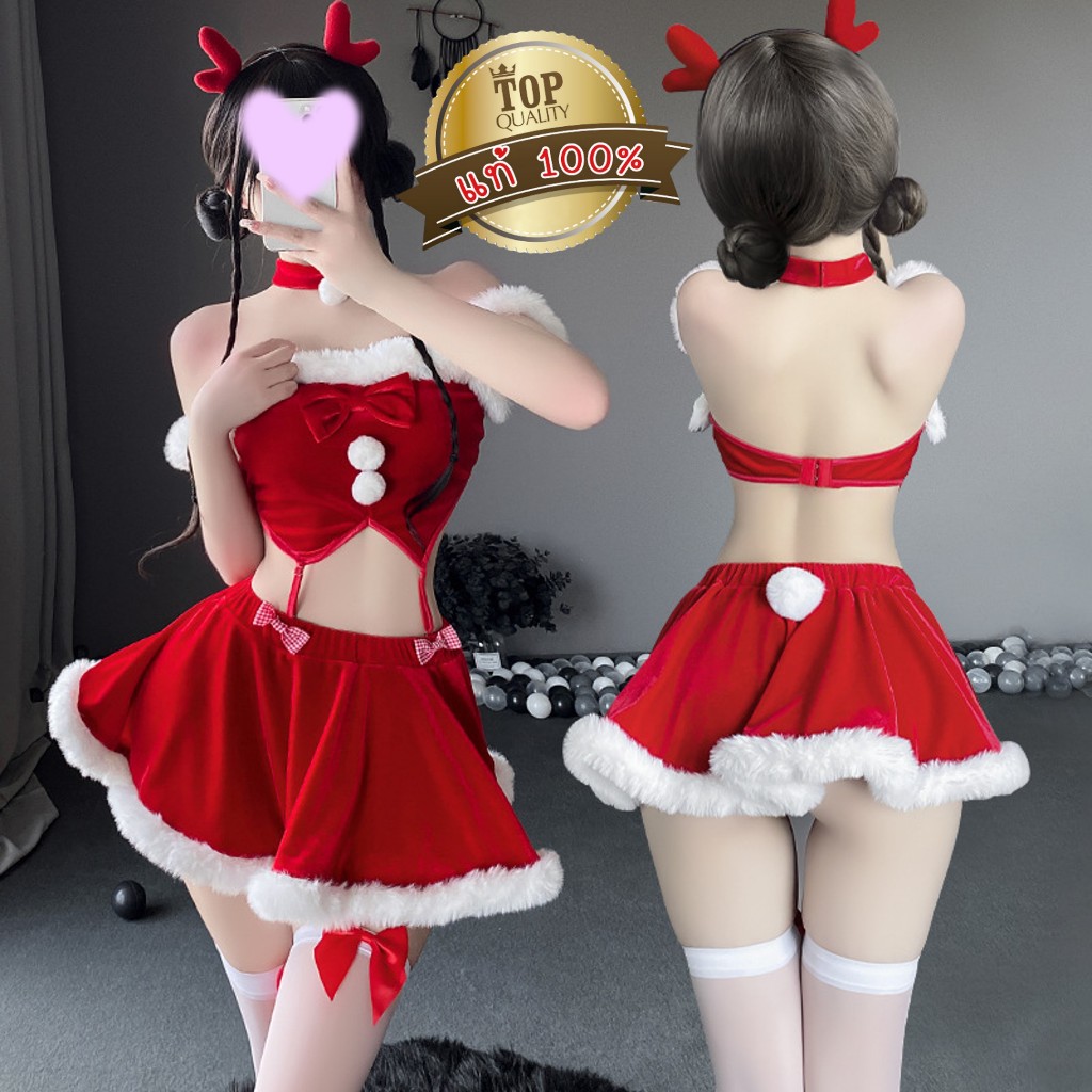 รวมชุดคริสต์มาส ชุดคอสเพลย์คริสต์มาสผ้ากำมะหยี่ ผ้าดีเกรดพรีเมี่ยม ใส่สบาย เนื้อผ้านุ่ม SET-B118 ...