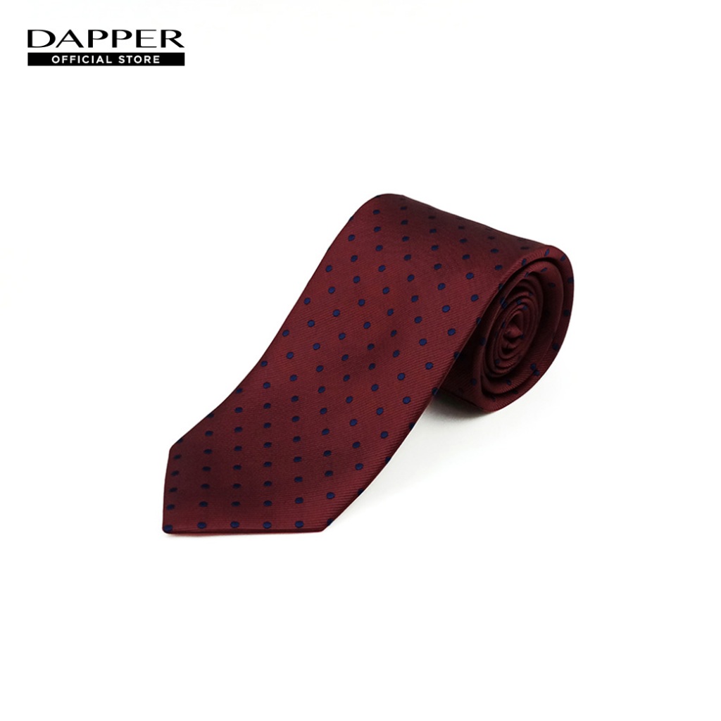 DAPPER เนคไท 7.5 cm Polka Dot Jacquard Tie สีแดง (TIR1/800RJ) - DAPPER ...