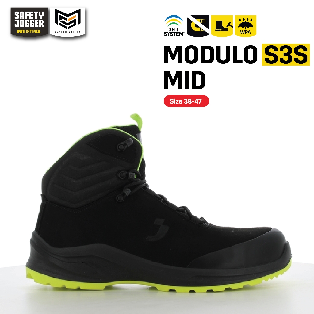 [ของแท้พร้อมส่ง] Safety Jogger รุ่น MODULO S3S MID รองเท้าเซฟตี้หุ้มข้อ ...