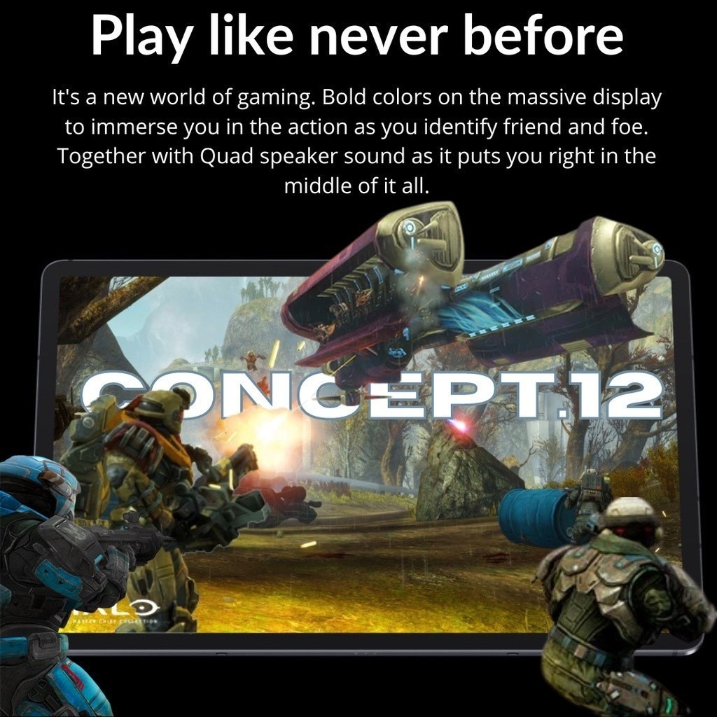 Samsung Galaxy Tablet S12 {16GB RAM + 512GB ROM} Smart Tablet Android ...