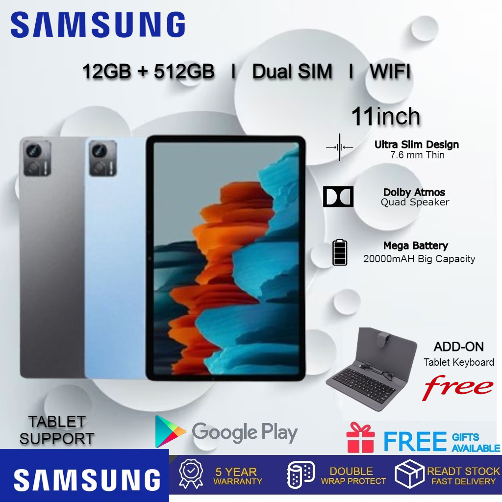 Samsung Galaxy Tablet SE {12GB RAM + 512GB ROM} Smart Tablet Android Tablet รับประกัน 5 ปี - AIS ...