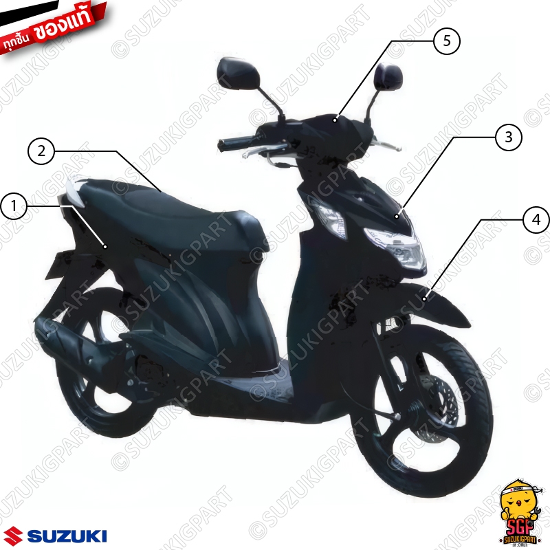 Mua Suzuki NEX 110 2012 màu đen chính hãng từ Thái Lan – Phutungthai ...