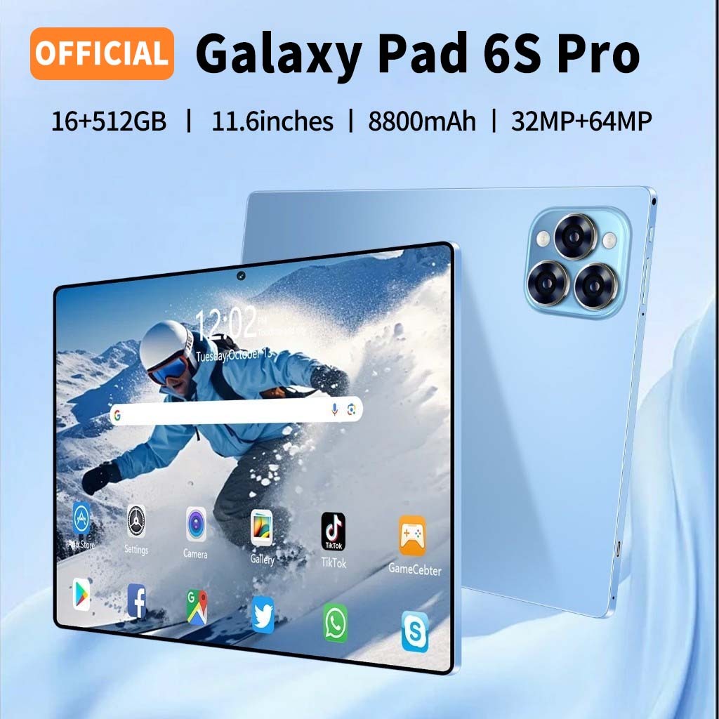 แท็บเล็ต Galaxy Pad 6s Pro tab 16+512GB 11.6 inch wifi/5G SIM tab แทปเล ...