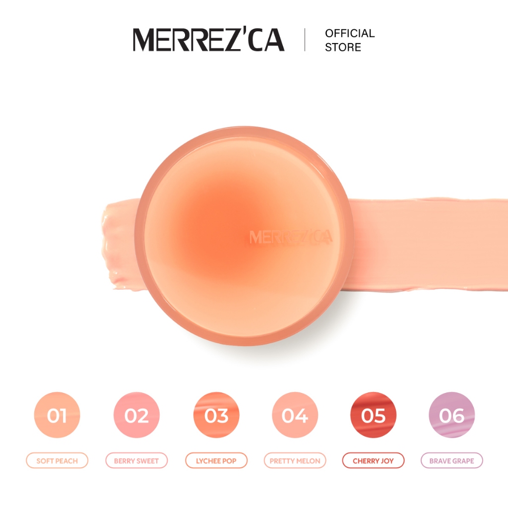 Merrezca velvet touch cushion blusher บลัชออนคุชชั่น บำรุง X4 ให้ผิวโกล ...