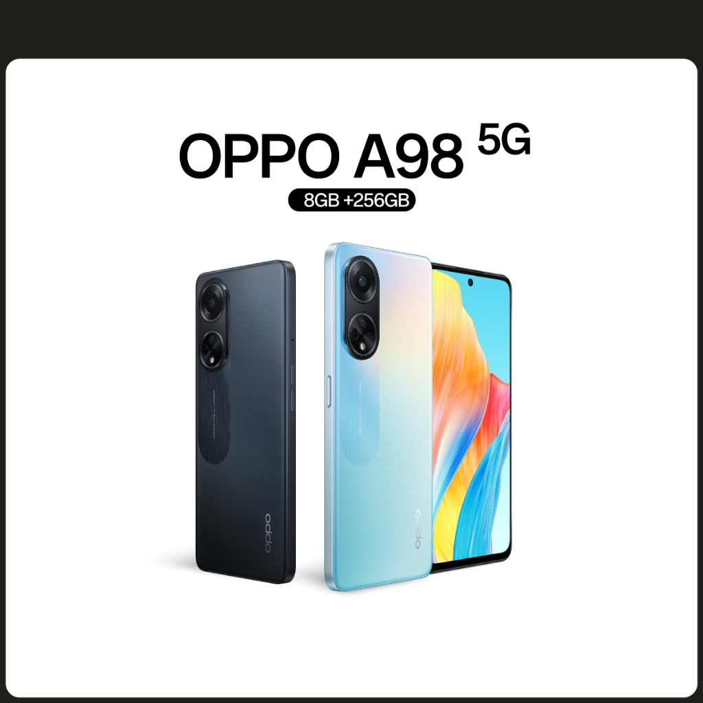 OPPO A98 5G (8+256) โทรศัพท์มือถือ หน้าจอใหญ่ 120Hz กล้องหลักAI 64 MP ...