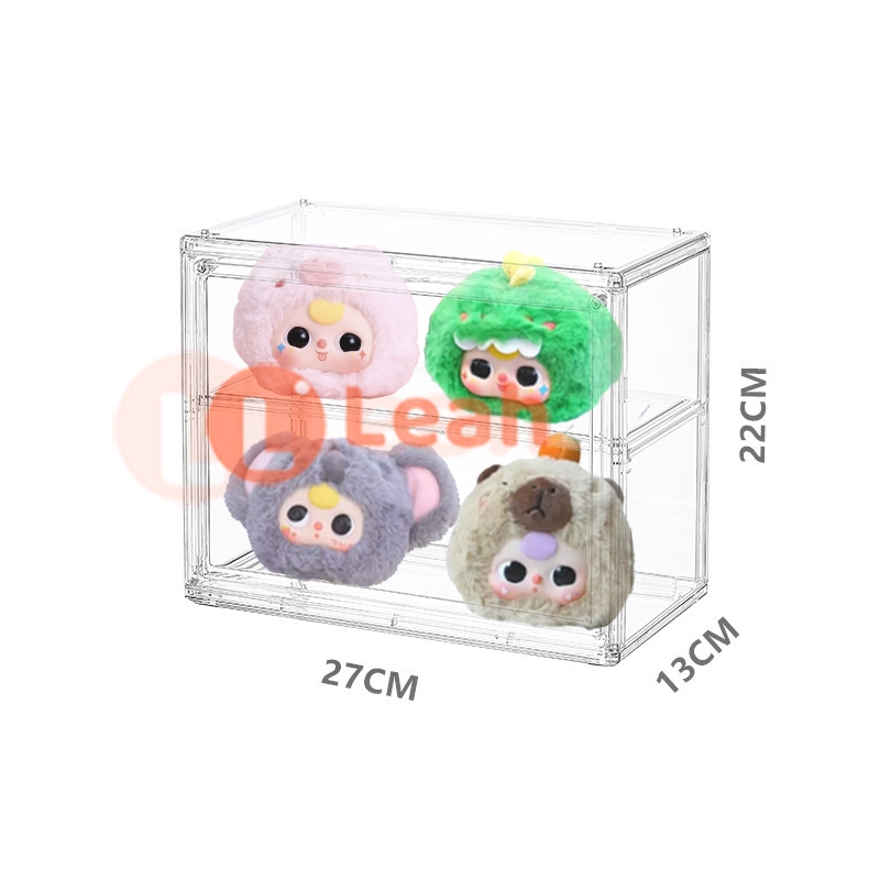 กล่องใส ตู้โมเดล กล่องใส่ตุ๊กตา Baby Three V5/Labubu/kimmon กล่องใส่ ...