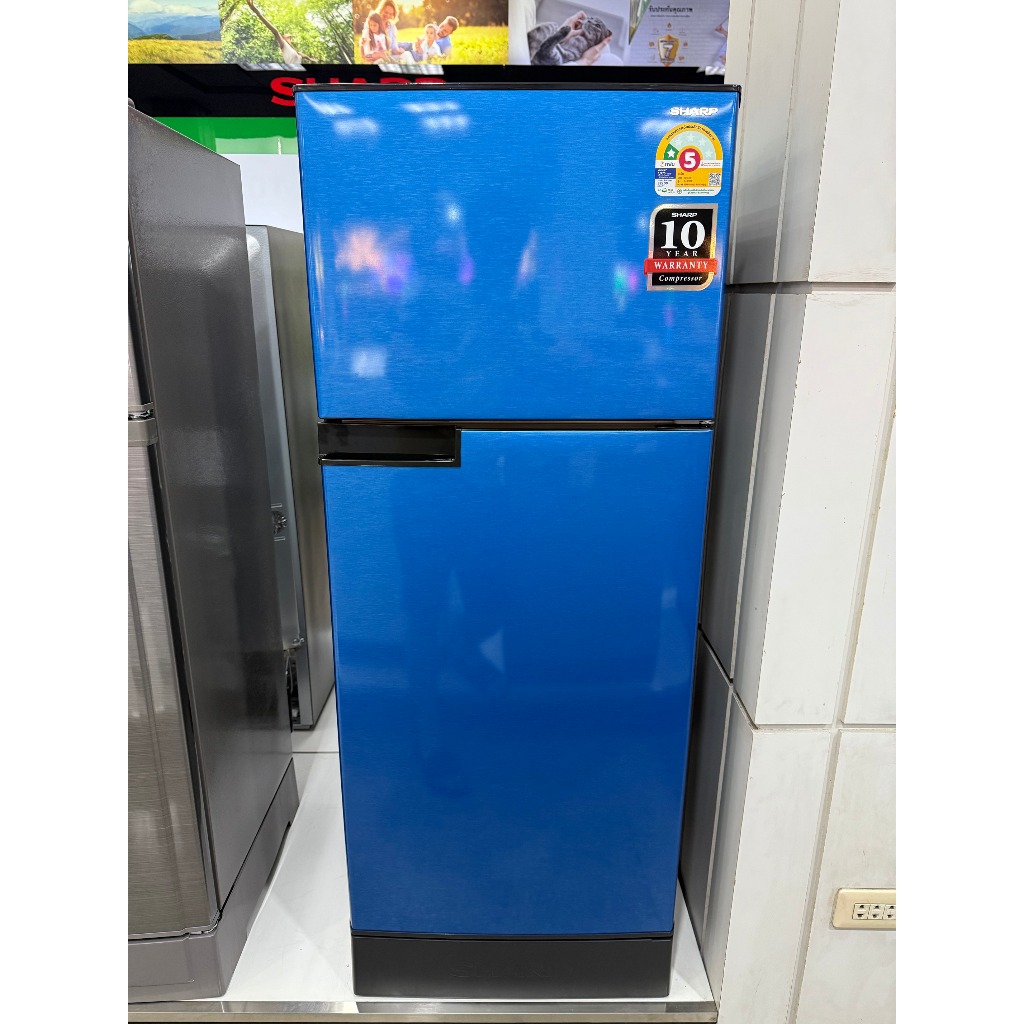 SHARP ตู้เย็น 2 ประตู ขนาด 5.9 คิว รุ่น SJ-C20E SJ-C20E-WMS สีเทา SJ-C20E-BLU สีฟ้า ชาร์ป 2-DOOR ...