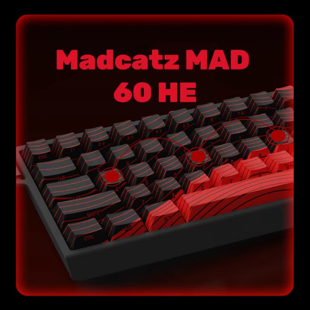 Madcatz MAD 60 HE คีย์บอร์ดสวิตช์แม่เหล็กสําหรับเล่นเกม การเชื่อมต่อแบบ ...