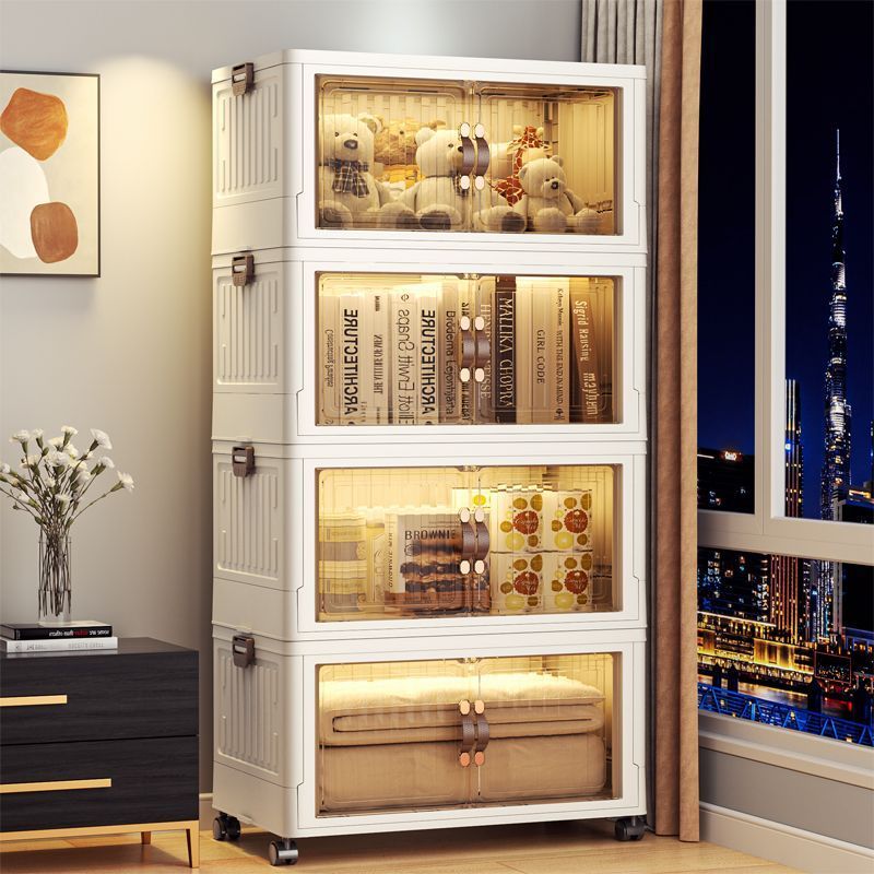 NeatBox ตู้เก็บของ 【ความกว้าง 75ซม】ลิ้นชักขนาดใหญ่ มีล้อเลื่อน พับเก็บได้ วางซ้อนได้สูง ความจุแบ ...