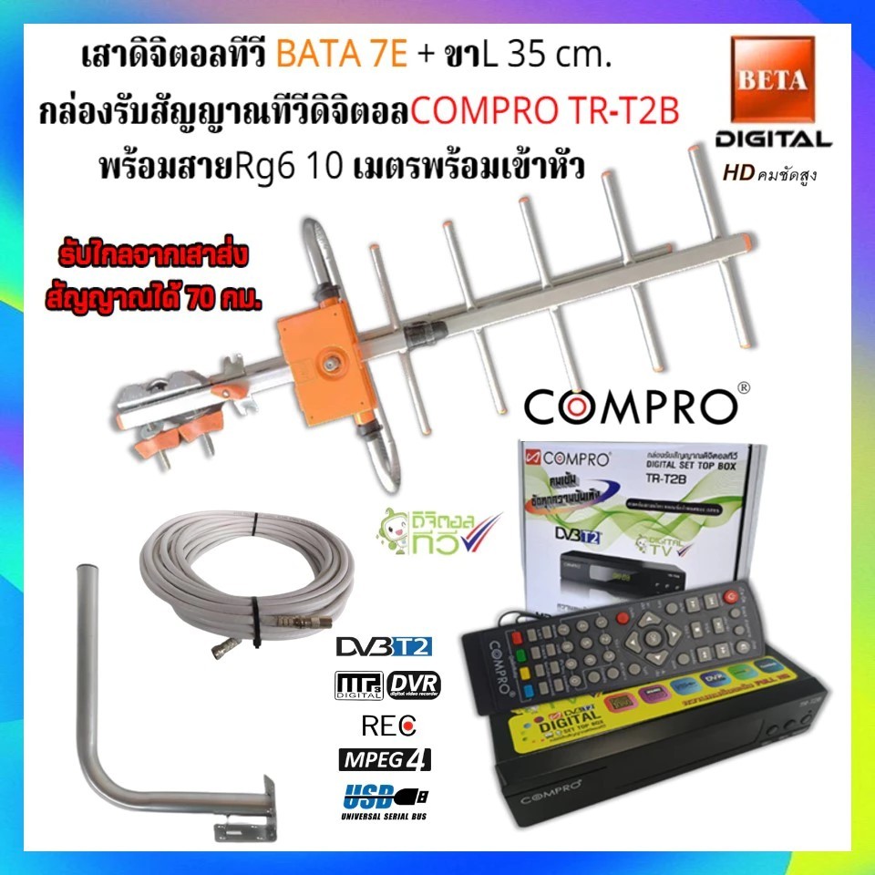 เสาอากาศทีวีดิจิตอล 7E ถูกที่สุด พร้อมโปรโมชั่น มี.ค. 2026 | BigGoเช็ค ...