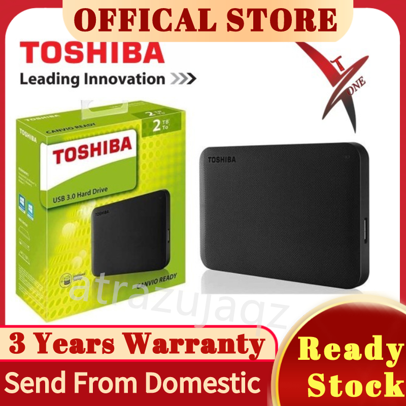 TOSHIBA External Harddisk 2TB/1TB ฮาร์ดดิสก์แบบพกพา Hard Drives HDD 2.5" USB 3.0 ฮาร์ดไดรฟ์ ...