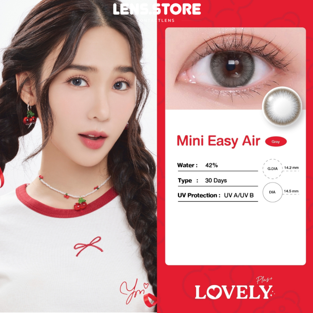 (ร้านค้าบริษัท) Lovelyplus คอนแทคเลนส์ รุ่น Mini Easy air เลนส์ตาหวาน ...