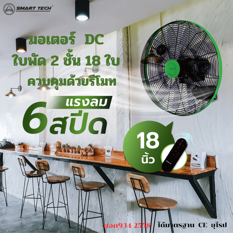 พัดลมติดผนัง 18 นิ้ว Smart ถูกที่สุด พร้อมโปรโมชั่น พ.ค. 2025 | BigGoเช็คราคาง่ายๆ