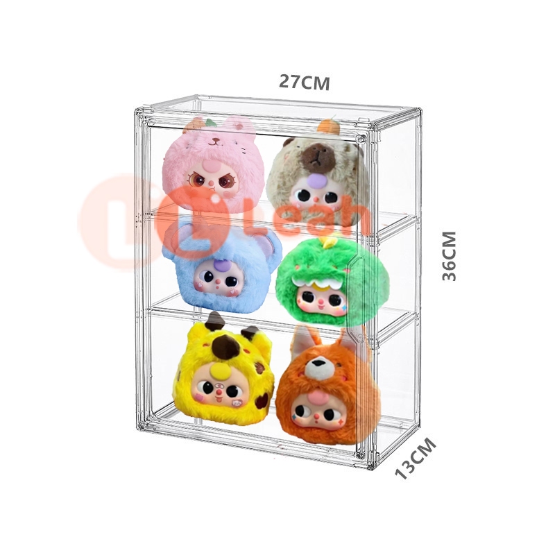 กล่องใส ตู้โมเดล กล่องใส่ตุ๊กตา Baby Three V5/Labubu/kimmon กล่องใส่ ...