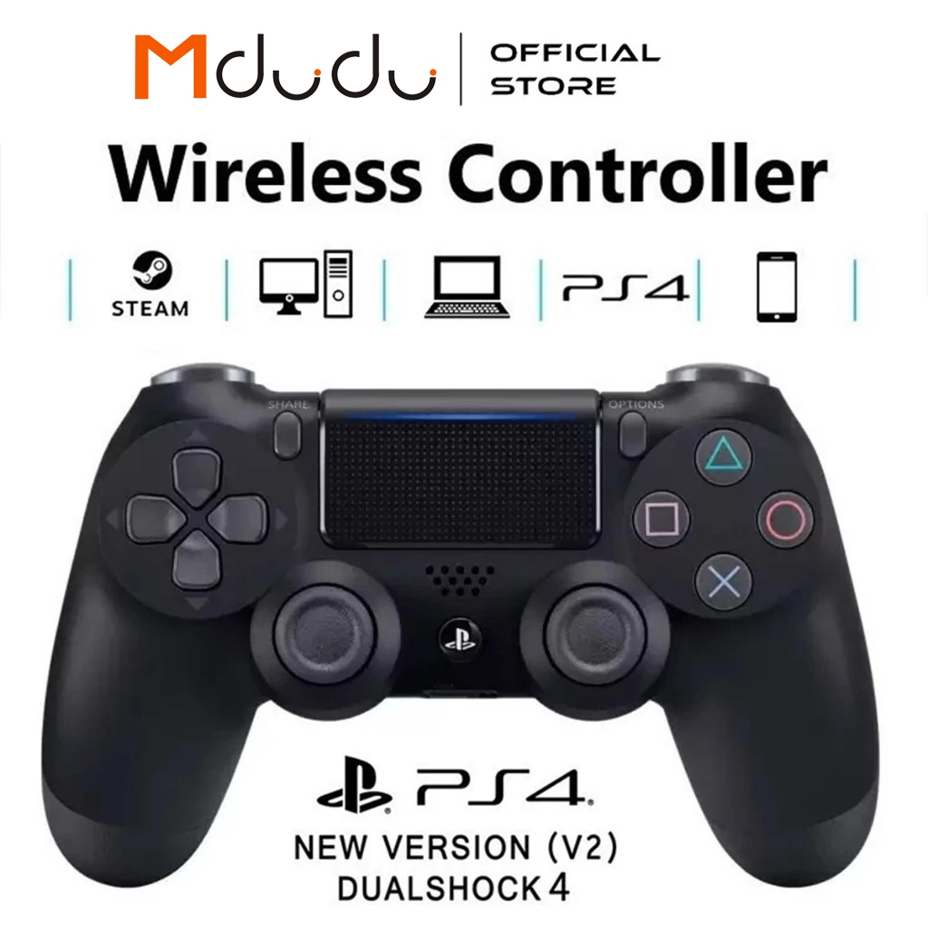 จอยเกมส์ PC จอย PS4 For PC/PS4/IOS/Android จอยเกมส์มือถือ บลูทูธไร้สาย Wireless Controller ...