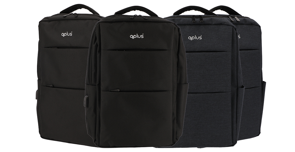 คิวพลัส กระเป๋าโน๊ตบุ๊ค Backpack for Laptop 15 สีดำ | Makro PRO