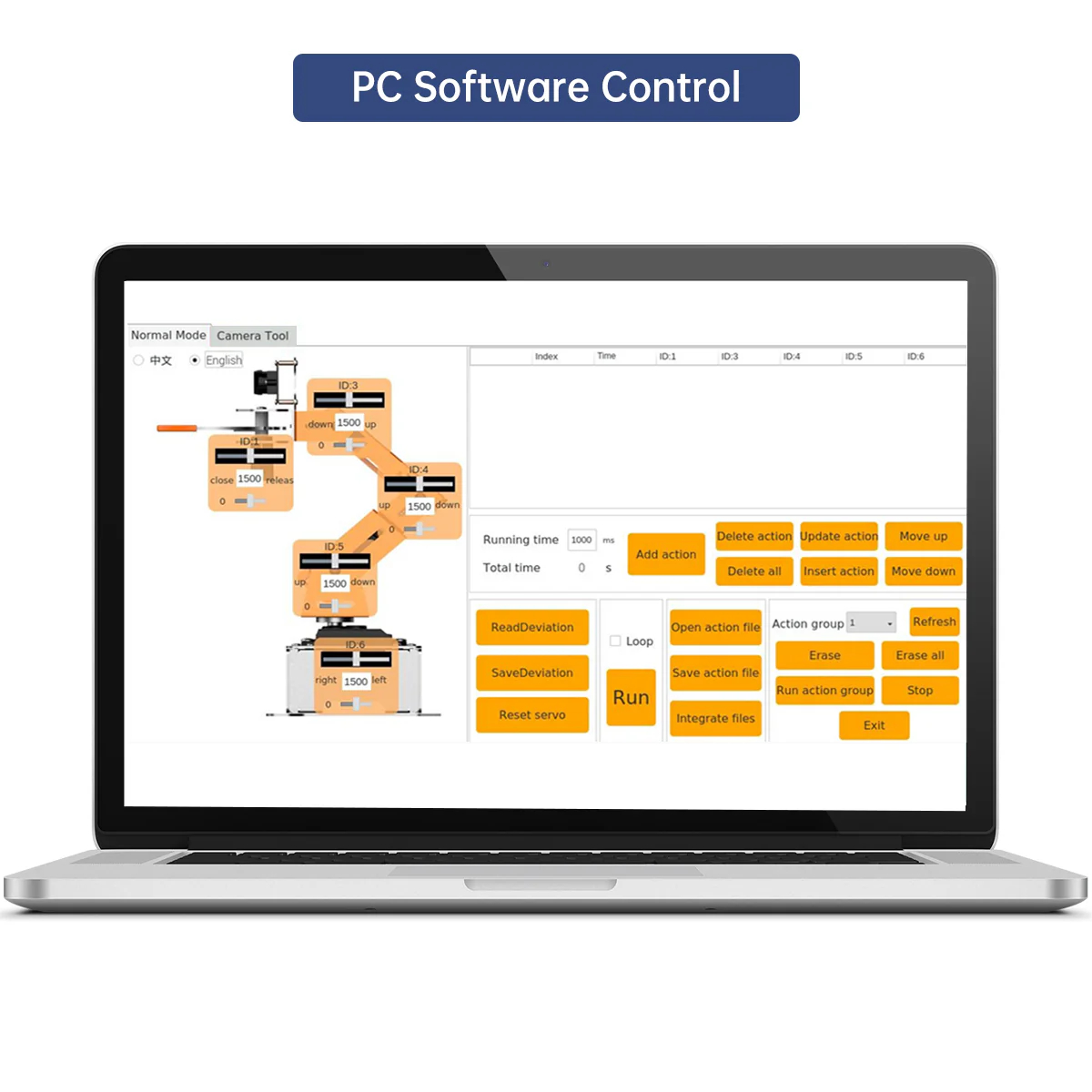 MasterPi AI Vision Robot Arm พร้อมล้อ Mecanum สำหรับ Raspberry Pi 5