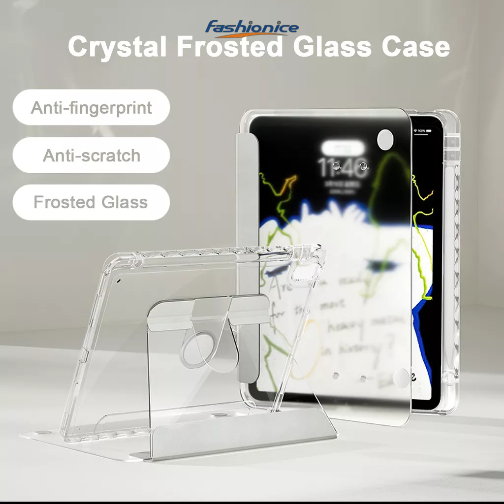 Crystal Frosted Glass Case for pad air4510.9 pro1112.9 202020212022 ...