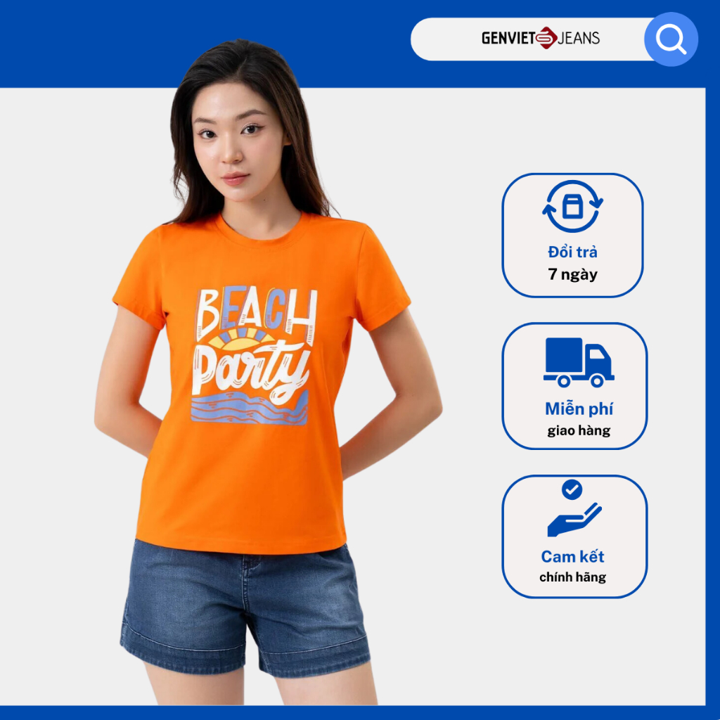 เสื ้ อยืดแขนกุดผู ้ หญิง Genviet smooth cool ผ ้ าฝ ้ ายนุ ่ ม TC323T8713 - genvietofficialjv ...